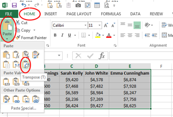 Transpose Data In Excel 4 Easy Ways On How To Flip Data In Excel Excel Master Consultant